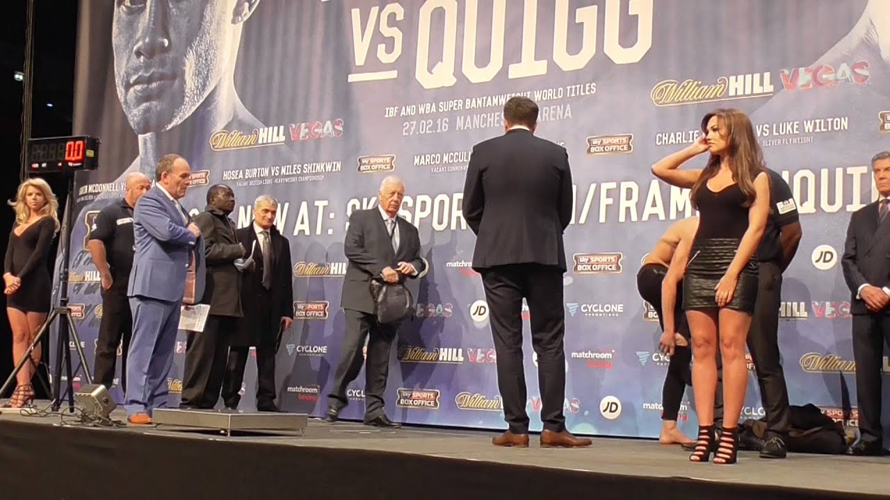 HOSEA BURTON VS MILES SHINKWIN WEIGH IN - YouTube