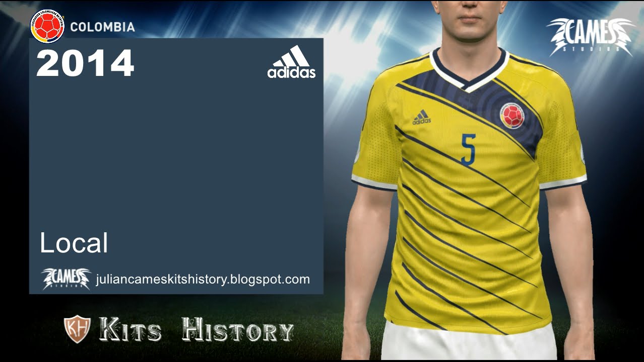 Colombia 2014 - Kits History - YouTube