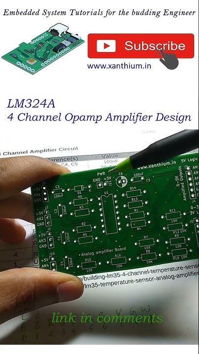 Assembling LM324 4 Channel Amplifier for Arduino UNO data acquisition - YouTube
