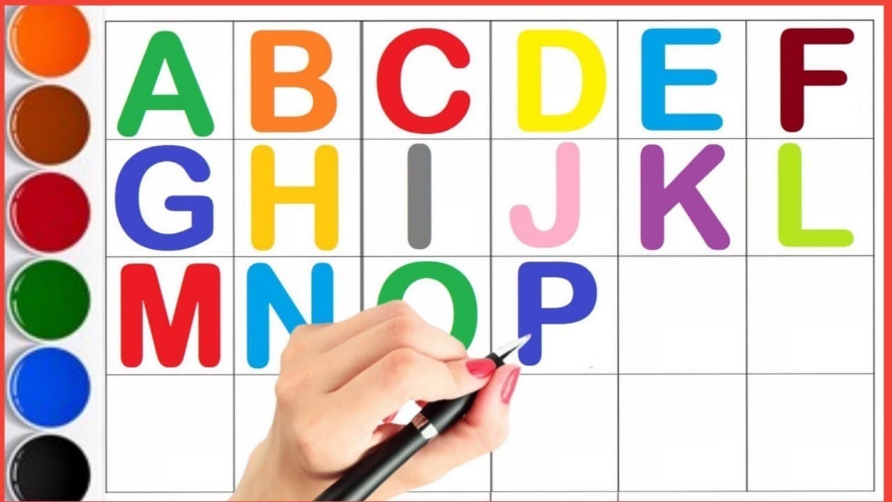 Learn alphabets,colors, abc phonics sounds for kids | A for apple,b for ...