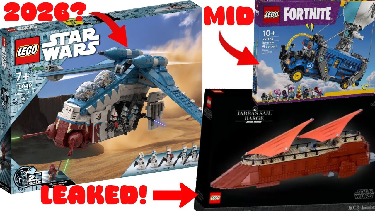 LEGO Muunilinst 10 Gunship? UCS Sail Barge! Lego Fortnite Revealed! And ...