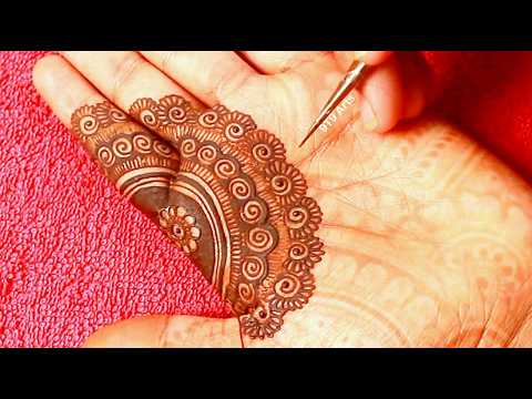 Very easy check mehndi design for front hand//Simple mehndi//Mehndi ka design//Palm mehndi