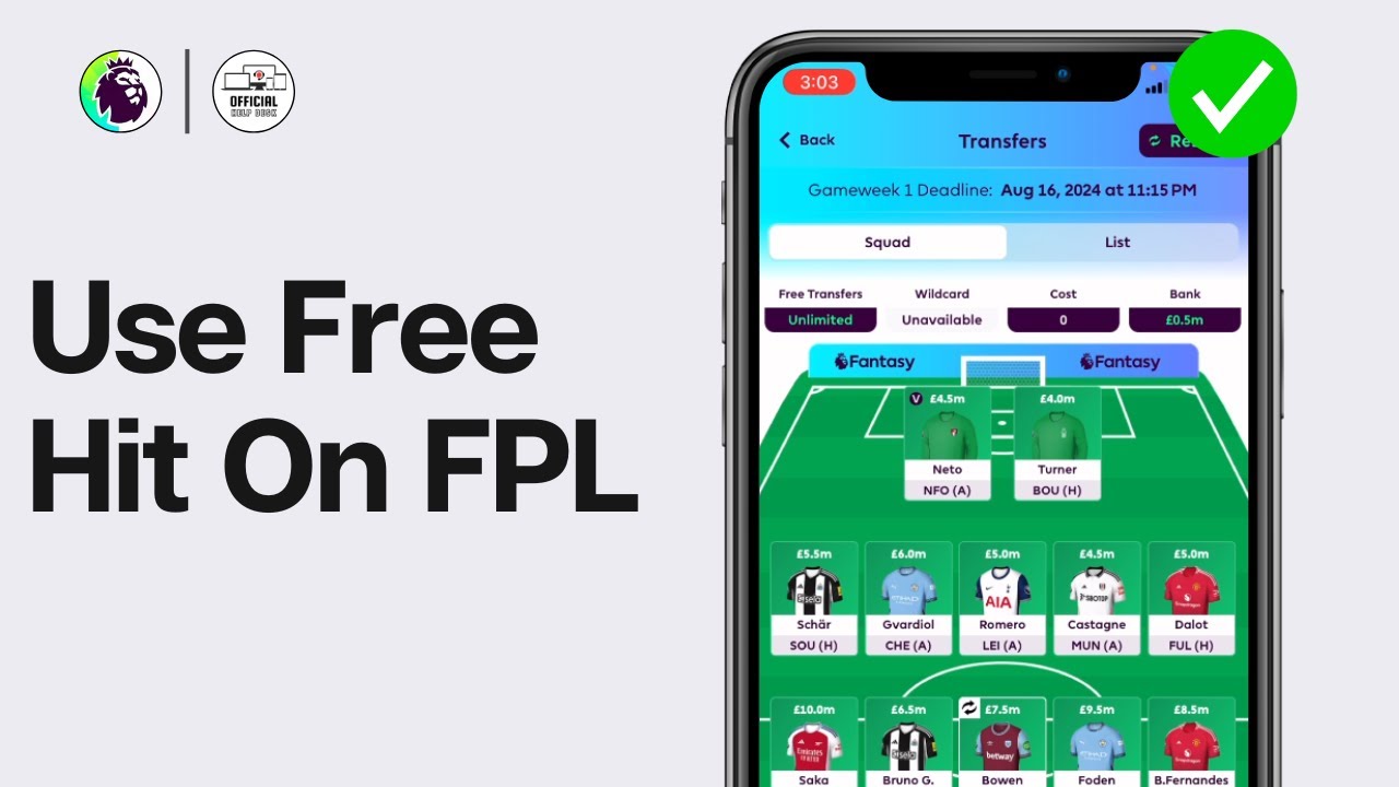 How To Use Free Hit On FPL 2024 | FPL FREE HIT GUIDE - YouTube