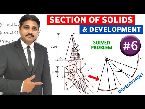 SECTION OF SOLID AND DEVELOPMENT OF LATERAL SURFACES SOLVED PROBLEM 6 ...