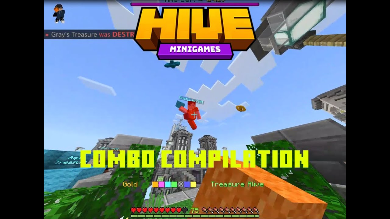 Comboing-- As Good As Hacks Minecraft Treasure Wars - YouTube