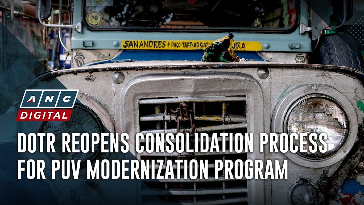 DOTr reopens consolidation process for PUV modernization program | ANC ...