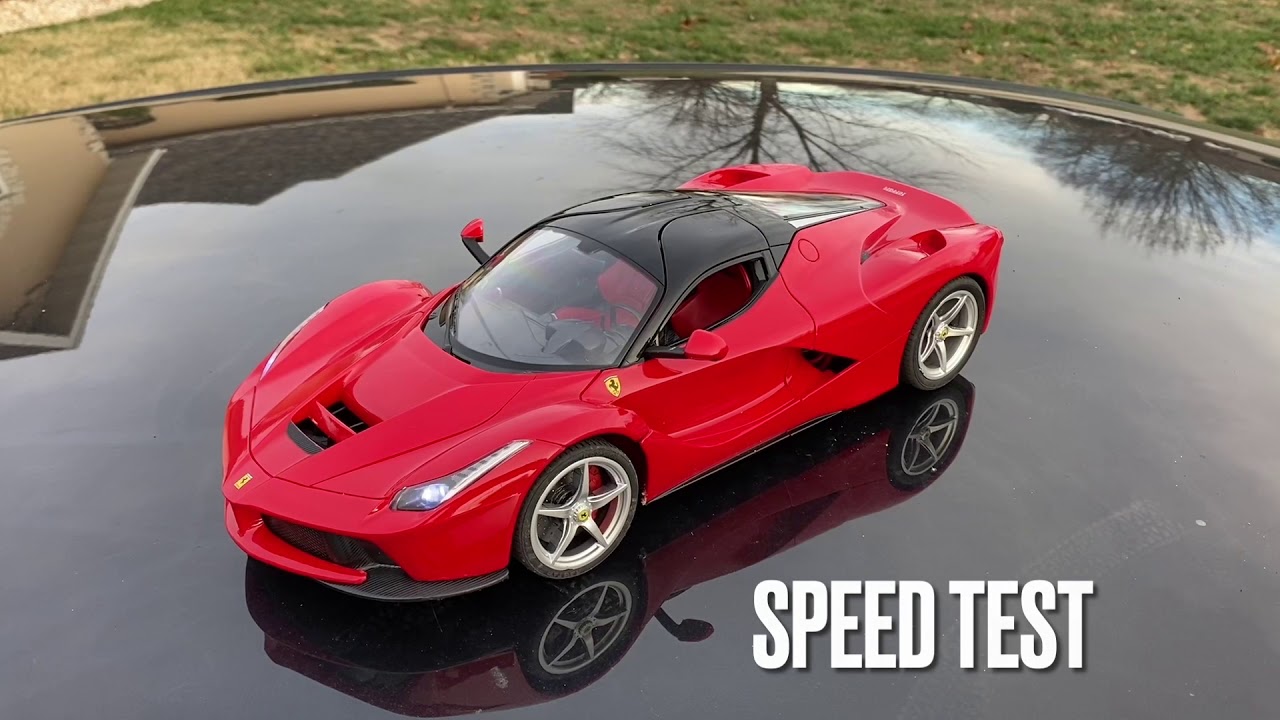 Rastar 1/14 LaFerrari Modified Speed Test - YouTube