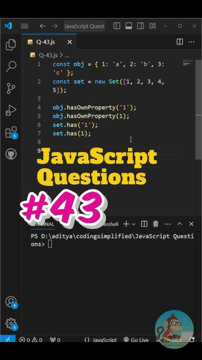 Q43 : JavaScript Questions Series #coding #webdevelopment #codingsimplifiedspace # ...