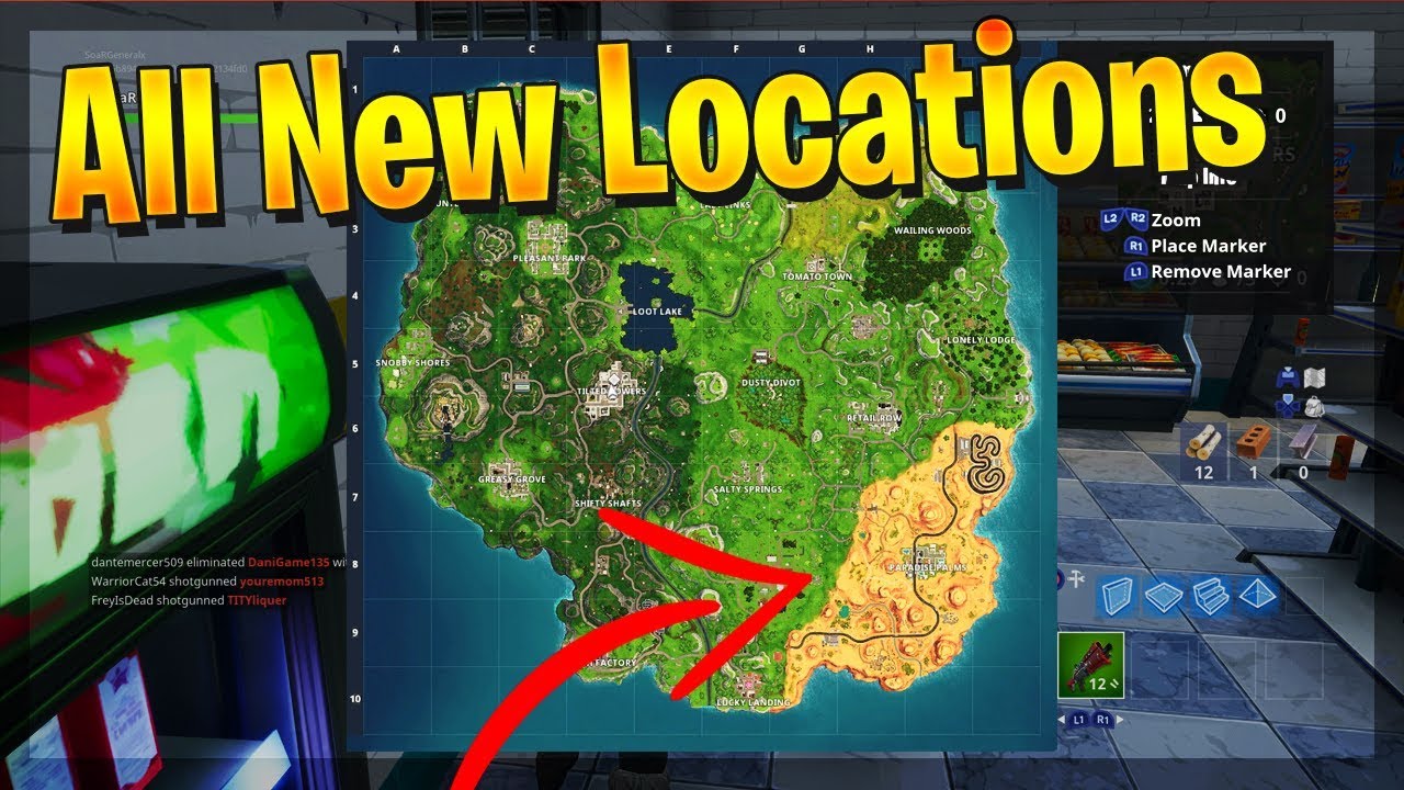 EVERY *NEW* LOCATIONS IN FORTNITE SEASON 5! (Fortnite Battle Royale ...