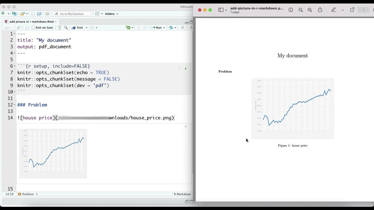 Add Figure in R Markdown Document - YouTube