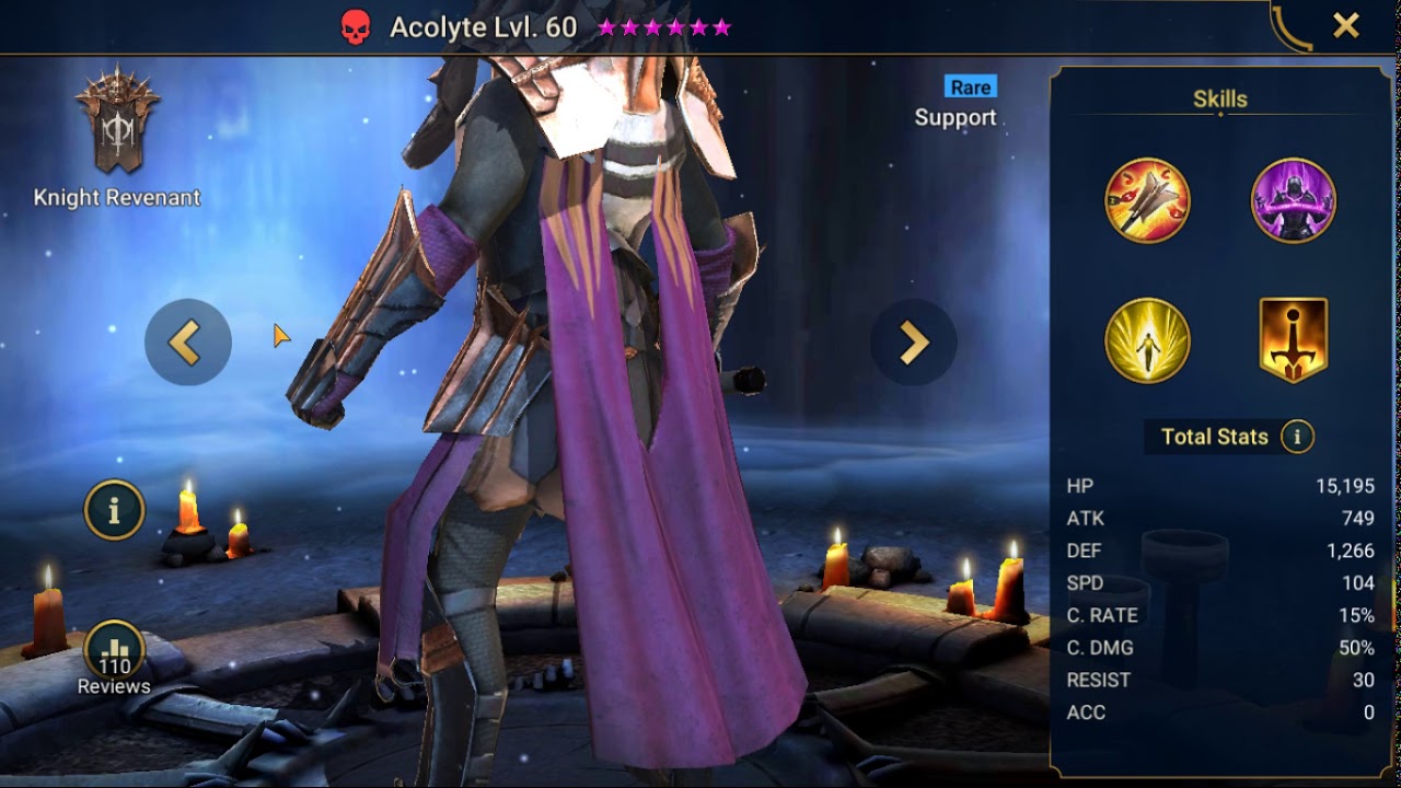 Raid Shadow Legends Hero Showcase Acolyte lv 60 - YouTube