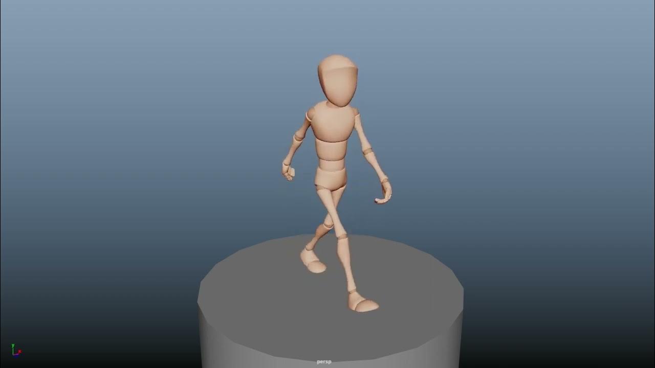 Fauzi Dhiya Arshaad Humanoid Walk Cycle Perspective Diagonal View ...