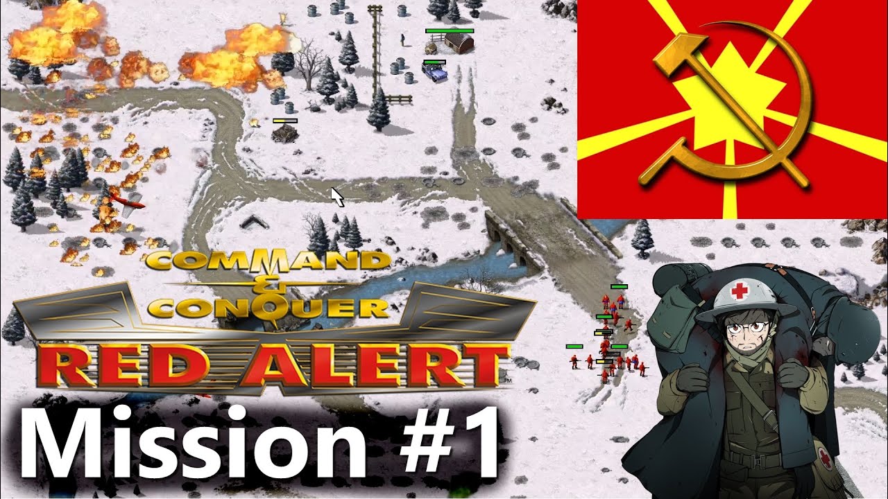 Command & Conquer Remastered: Red Alert 1 - Soviet Mission #1 Lesson in ...