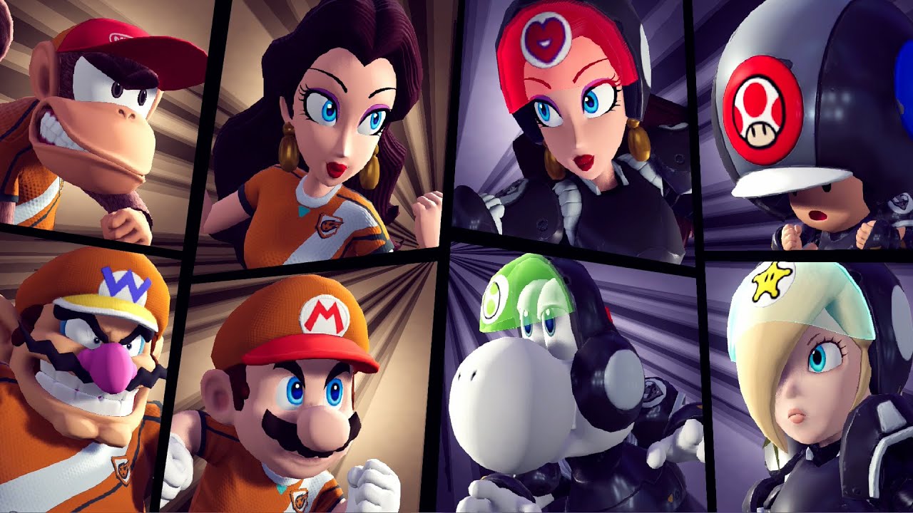 NEW UPDATE Mario Strikers Battle League DLC Paulina vs Paulina Gears ...