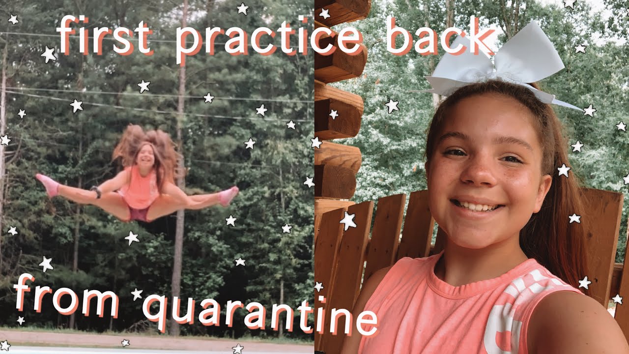 first cheer team practice back from quarantine! - YouTube