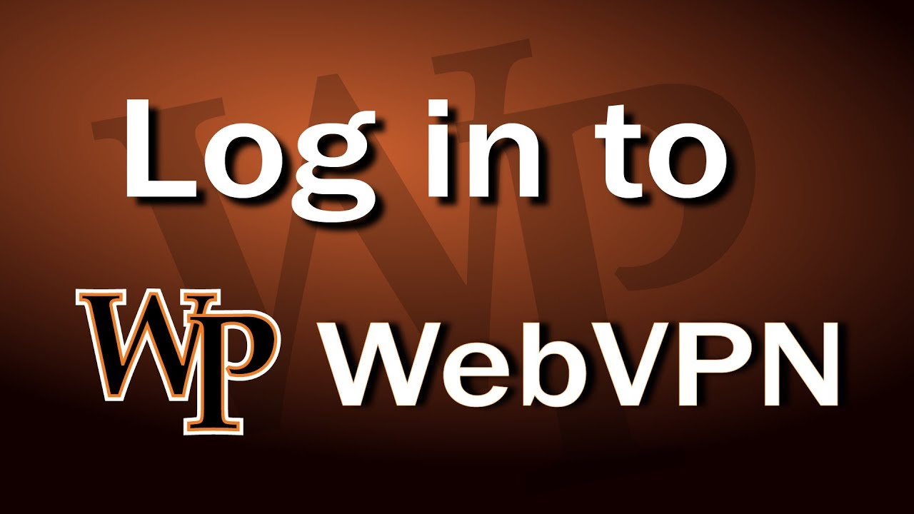 Log in to the WebVPN Service - YouTube