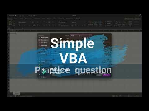 VBA practice question - YouTube