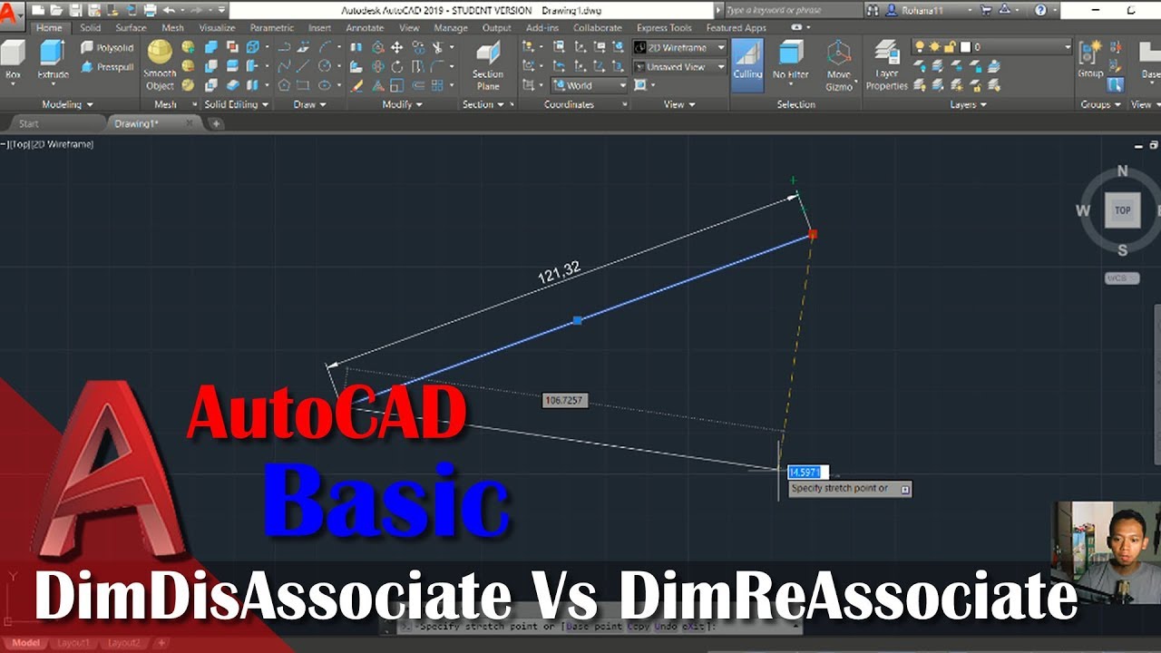 Dimdisassociate Vs Dimreassociate Command In AutoCAD - YouTube