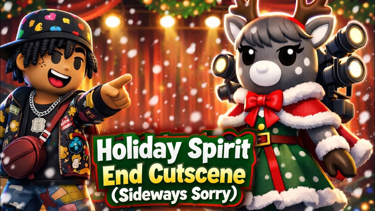 Holiday Spirit End Cutscene(Sideways Sorry) Roblox Piggy Build Mode ...