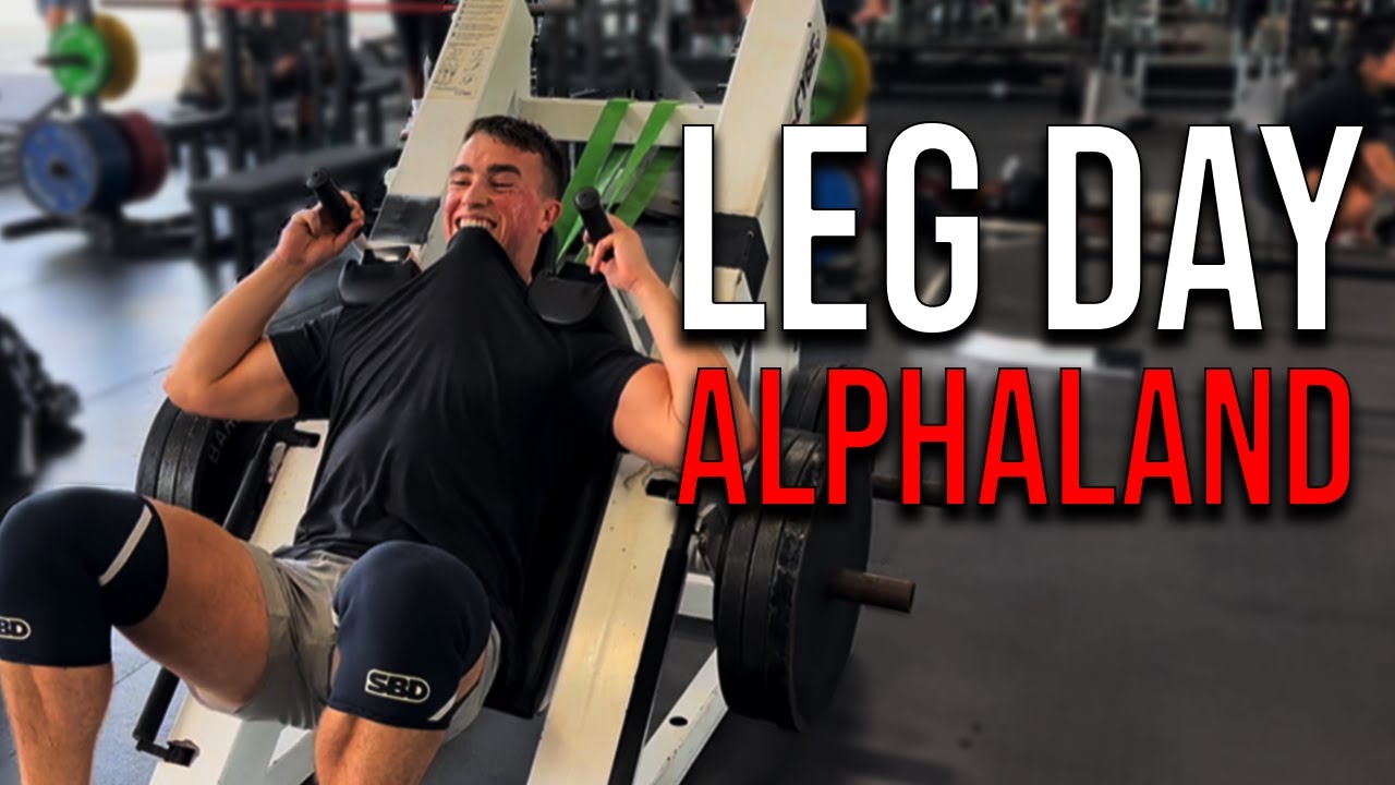 LEG DAY at ALPHALAND | Houston Vlog - YouTube
