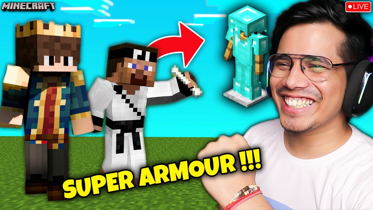 Making God Armour For Jack 😍 Minecraft Live - YouTube