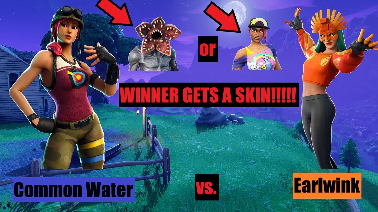 WINNER GETS A SKIN??!??!?!?! (Common Water's Mental Breakdown) Fortnite ...