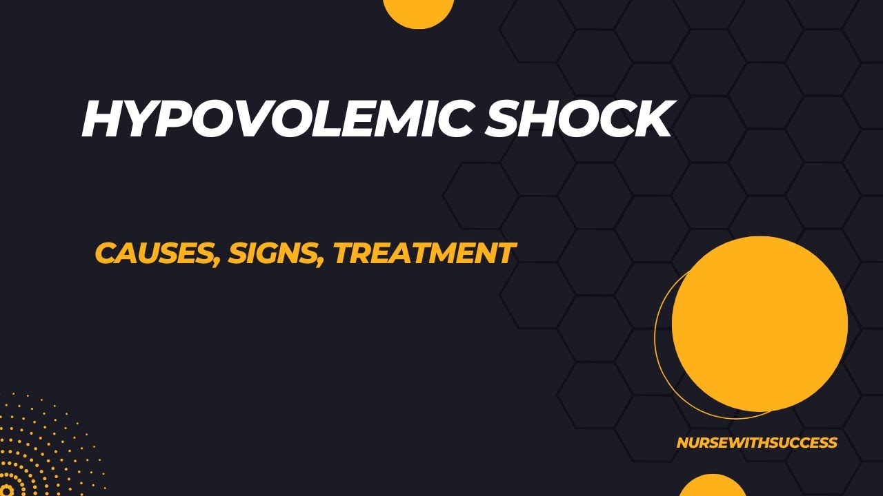 Hypovolemic Shock | ICU Nursing made easy video - YouTube