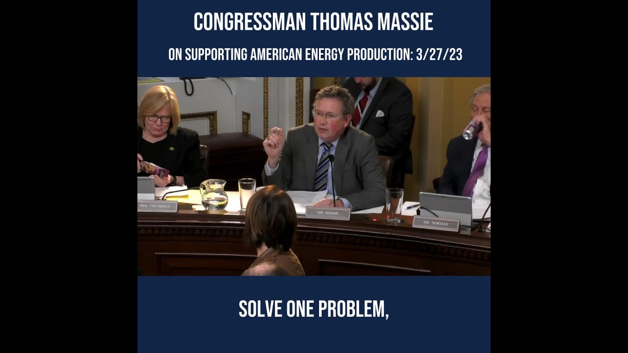Congressman Thomas Massie On Supporting American Energy Production 3