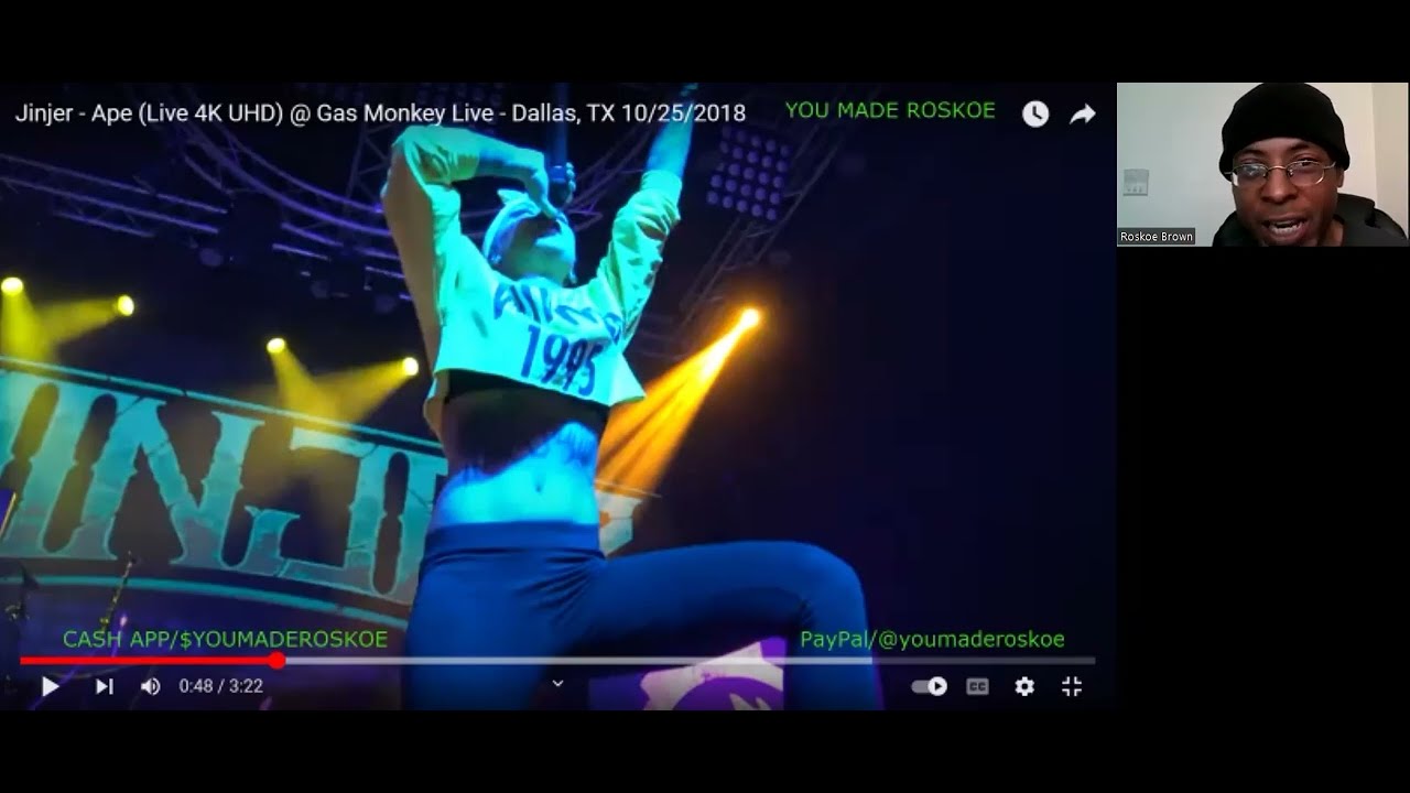 Jinjer - Ape (Live/Gas Monkey, Dallas TX 2018) Reaction #jinjer #music - YouTube