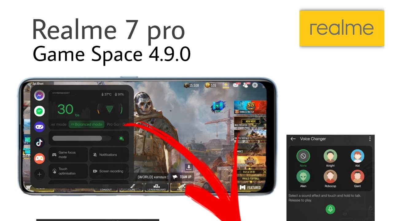 Realme 7 pro Game Space | New Update - YouTube