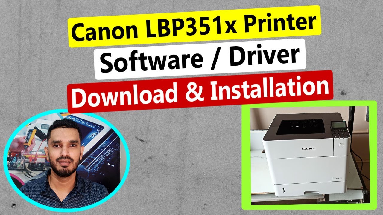 Canon LBP351x Printer Software / Driver Download & Installation - YouTube