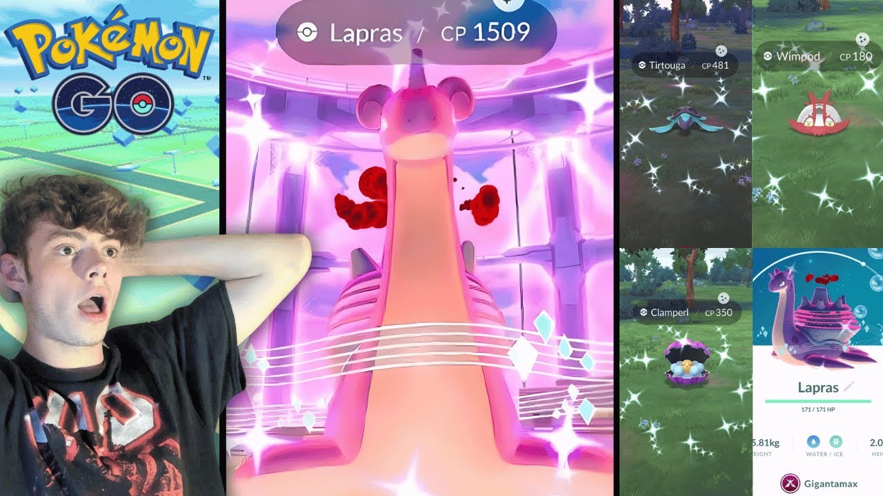 Water Festival and Background Lapras Shiny Hunting! Early GMAX Lapras ...