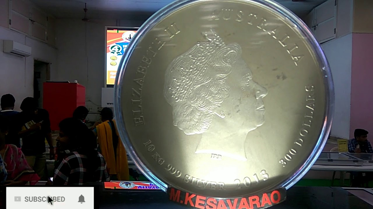 World biggest 10 kg silver coin - YouTube