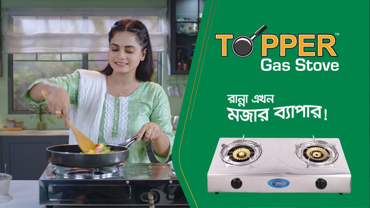Topper Gas Stove || OVC || Durable Stainless Steel Panel || Gas Stove ...