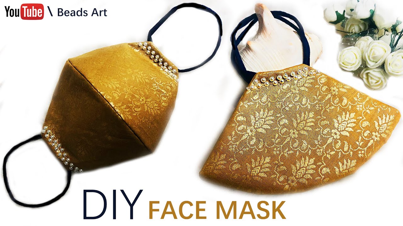 How to make face mask without Sewing Machine Part-1 | Reusable face ...