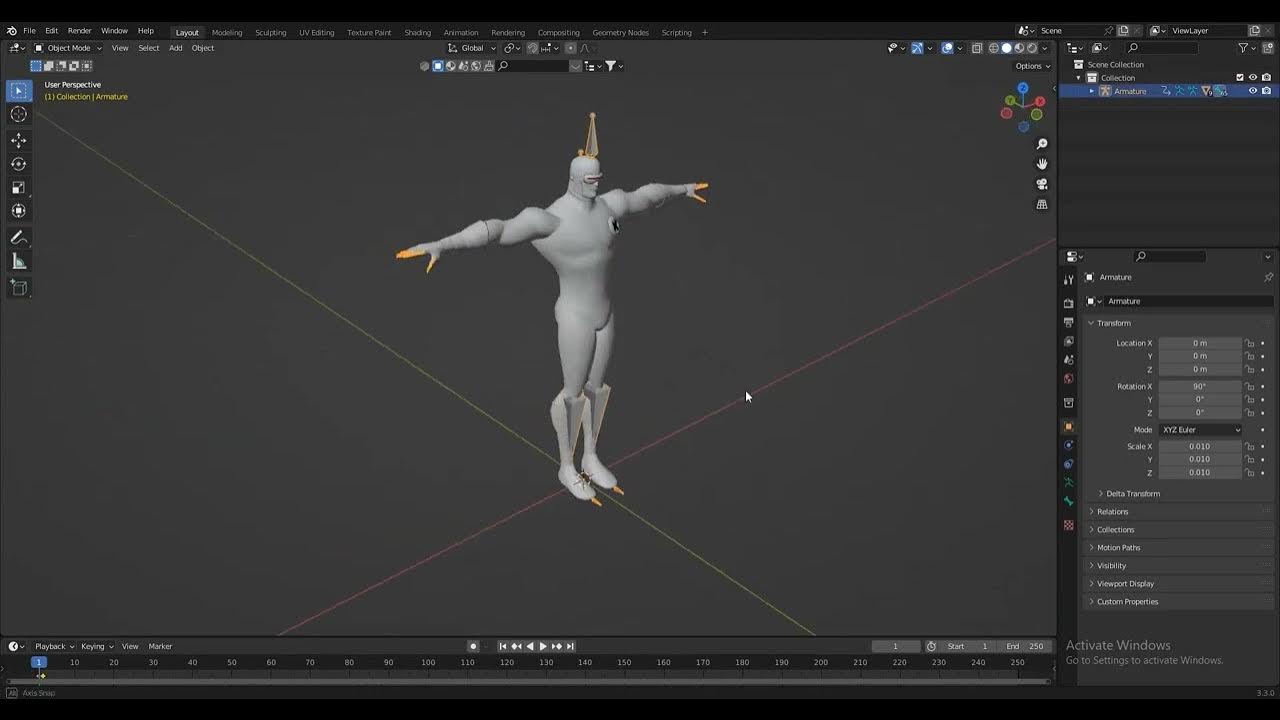 Instant character rig in Blender using Mixamo || Easy character rigging in Blender - YouTube