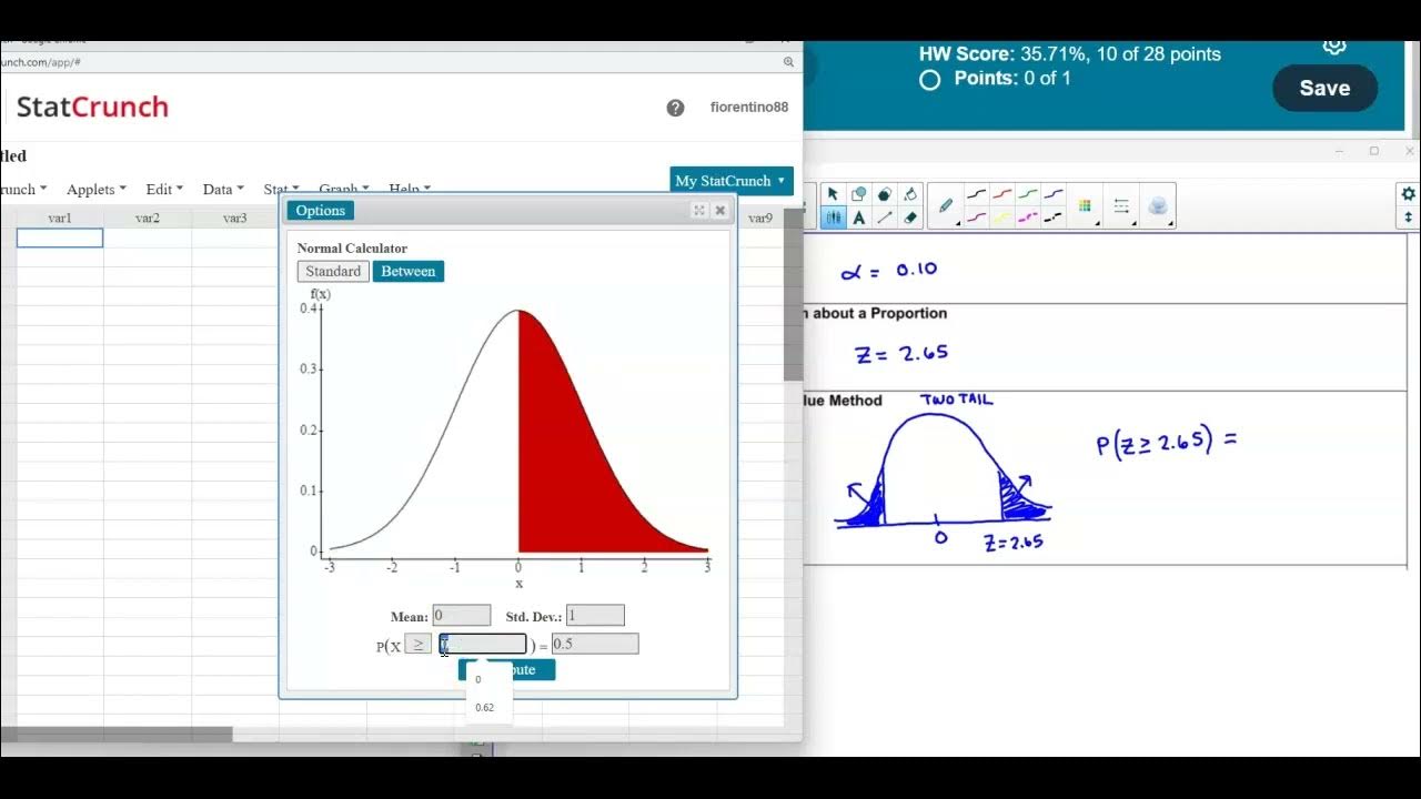 Math 14 8.1.15 Is the hypothesis test two-tailed, left-tailed, or right ...