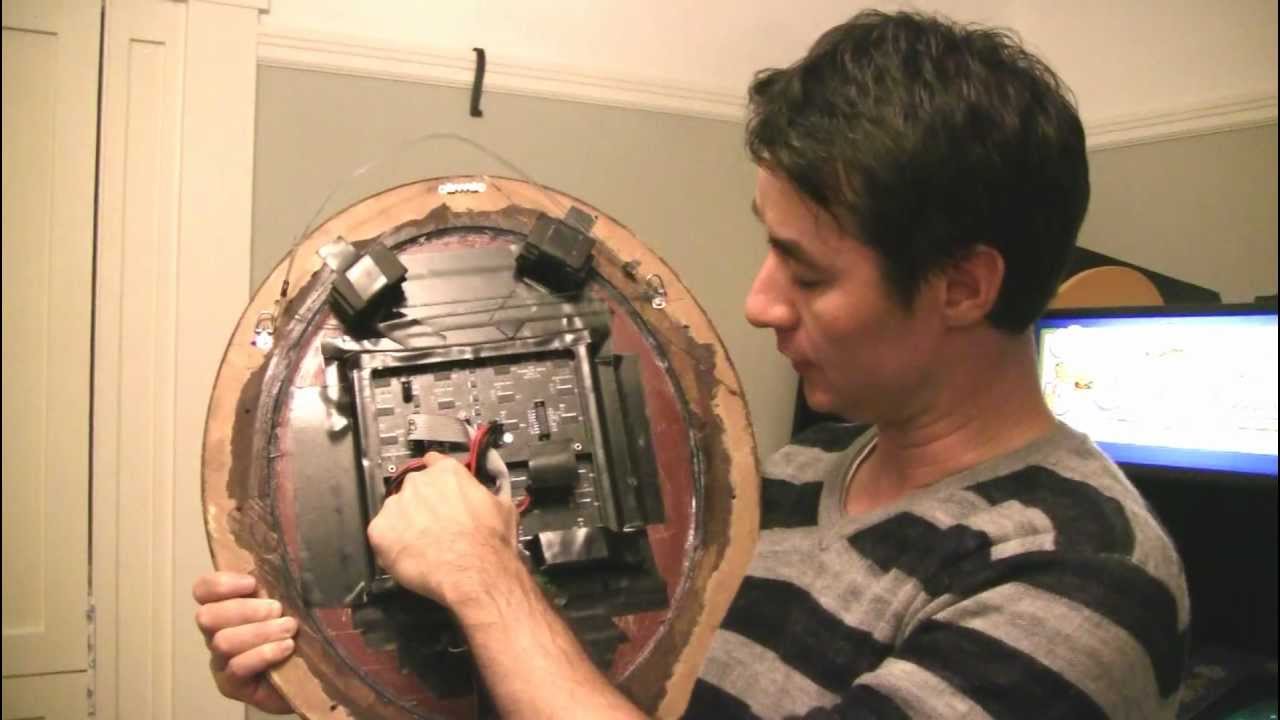 Behind the LED Matrix Mirror - YouTube