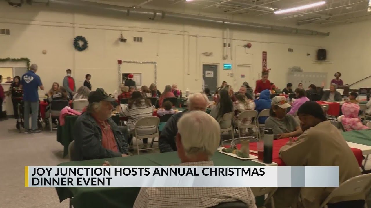 Joy Junction holds annual Christmas dinner - YouTube