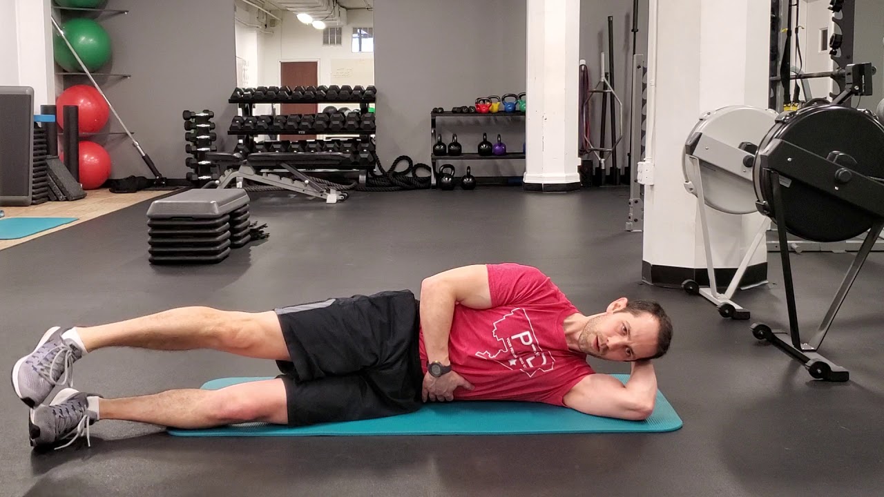 Side lying leg lift - YouTube