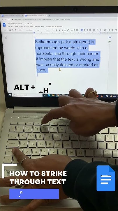 How to strike through text in google docs? - YouTube