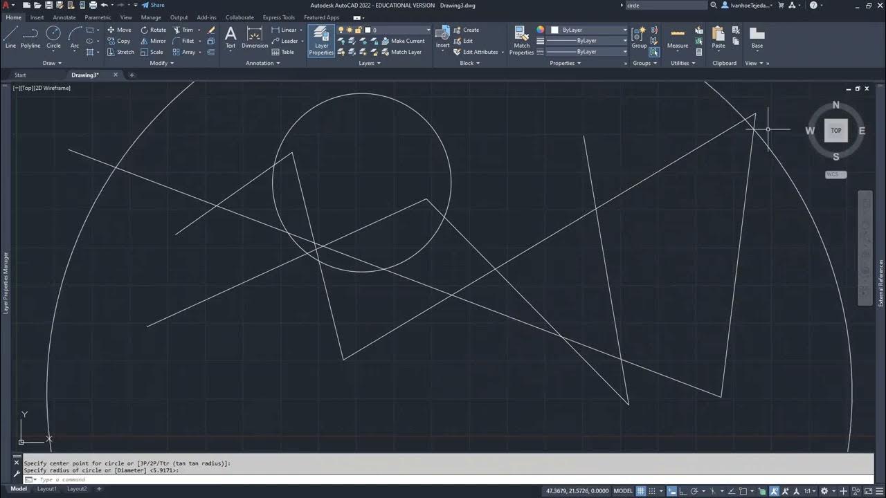 Module 01 Practice Using AutoCAD Commands and Navigating the Drawing Area - YouTube