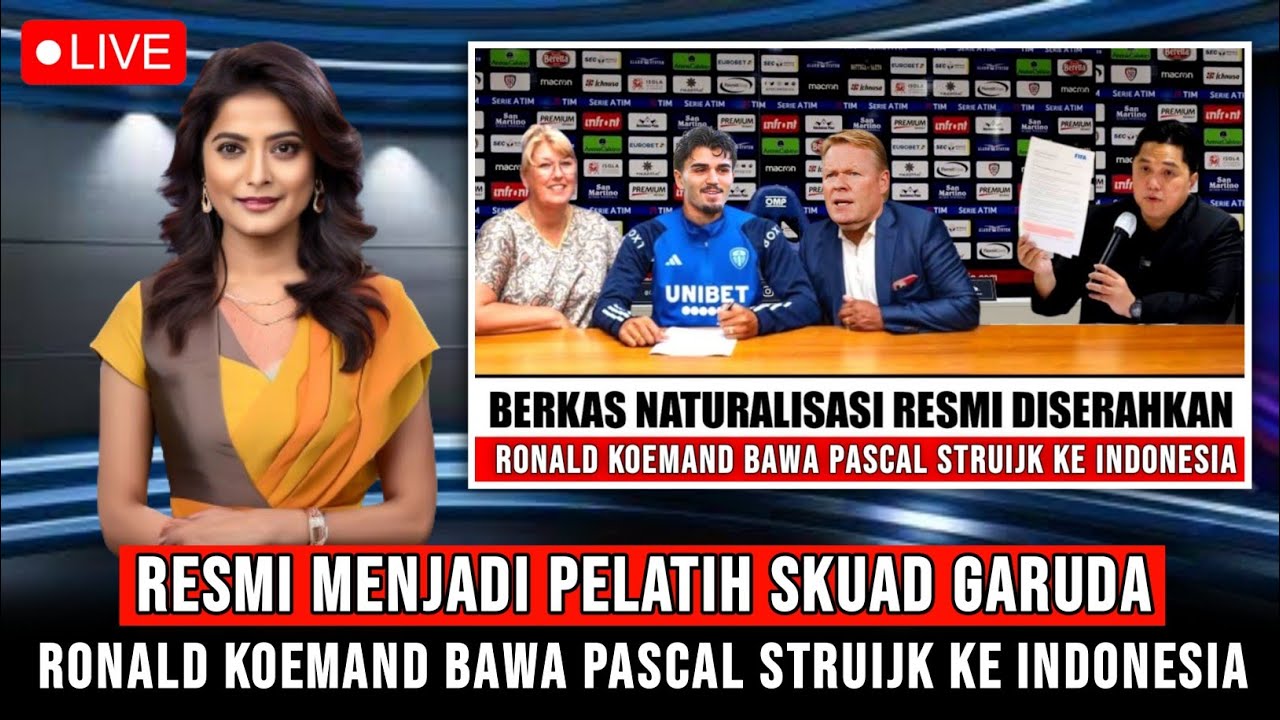 WOW! RESMI MENJADI PELATIH BARU SKUAD GARUDA, RONALD KOEMAND BAWA PASCAL STUIJK KE INDONESIA ...