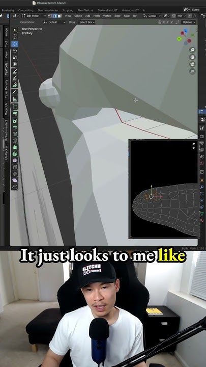 Optimize Topology Around Ears: Tips & Challenges - 3d game character in Blender - 3.5 Raz the ...