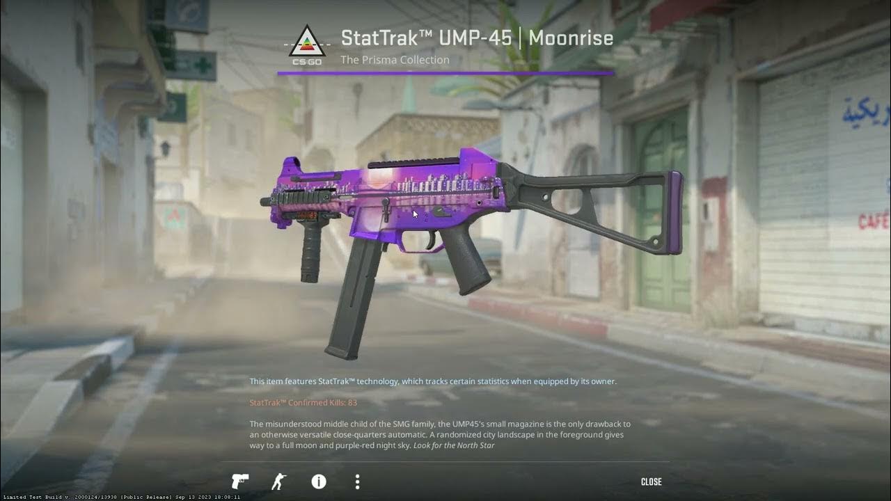 Moonrise UMP skin bug CSGO to CS2 fail (now fixed, thx) - YouTube