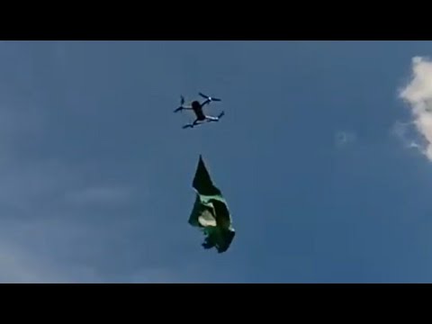 Flying a flags using DJI Mavic Pro drone - YouTube