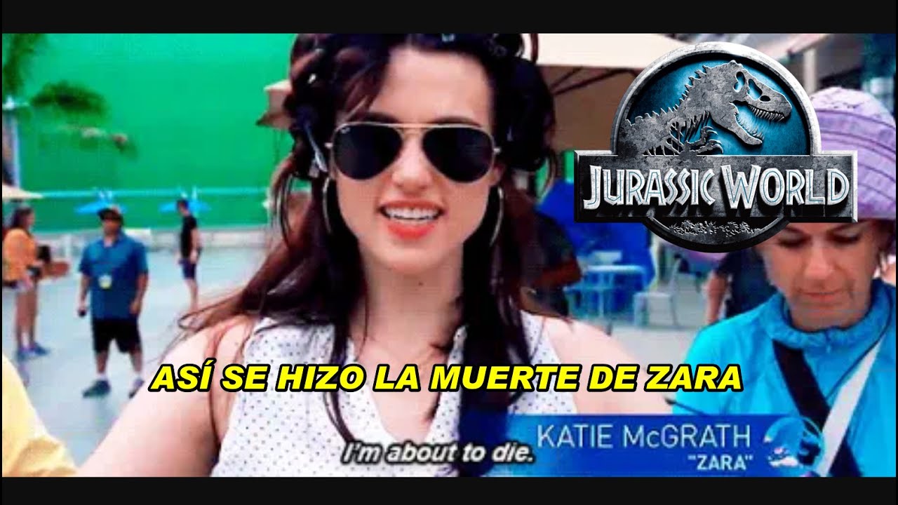 Así se hizo la muerte de Zara en Jurassic World - YouTube