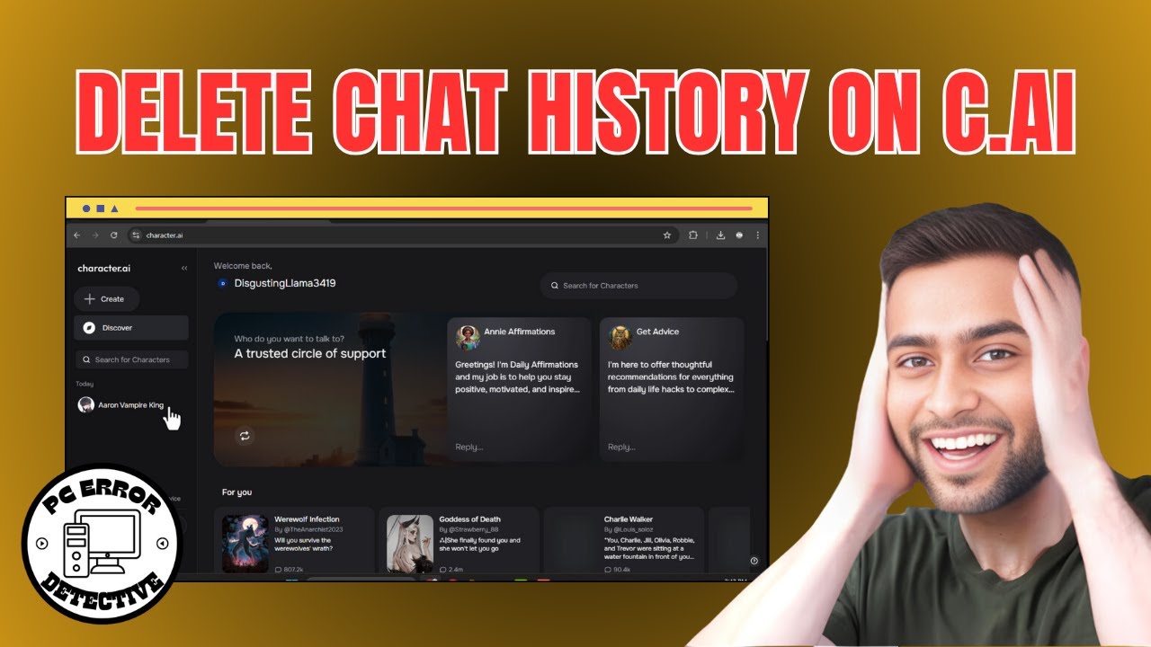 How to Delete Chat History on C.ai - Quick Tutorial [2025] - YouTube