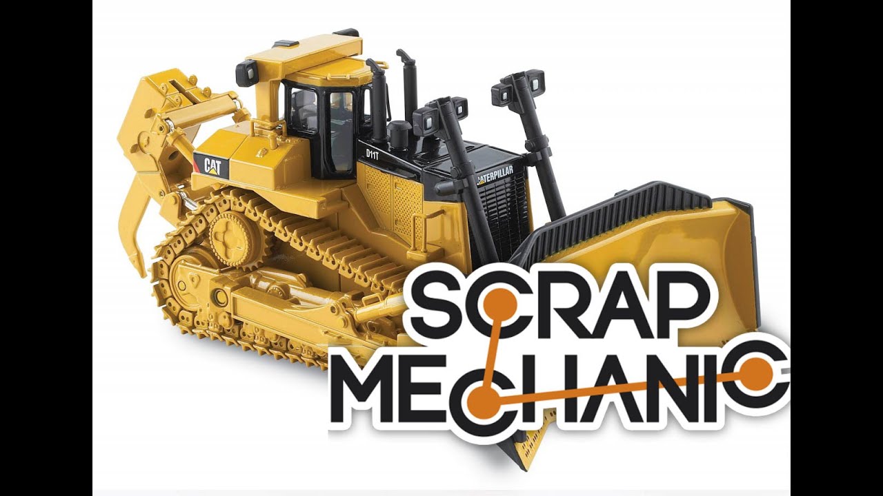 Scrap Mechanic Working Tracks on Bulldozer - YouTube