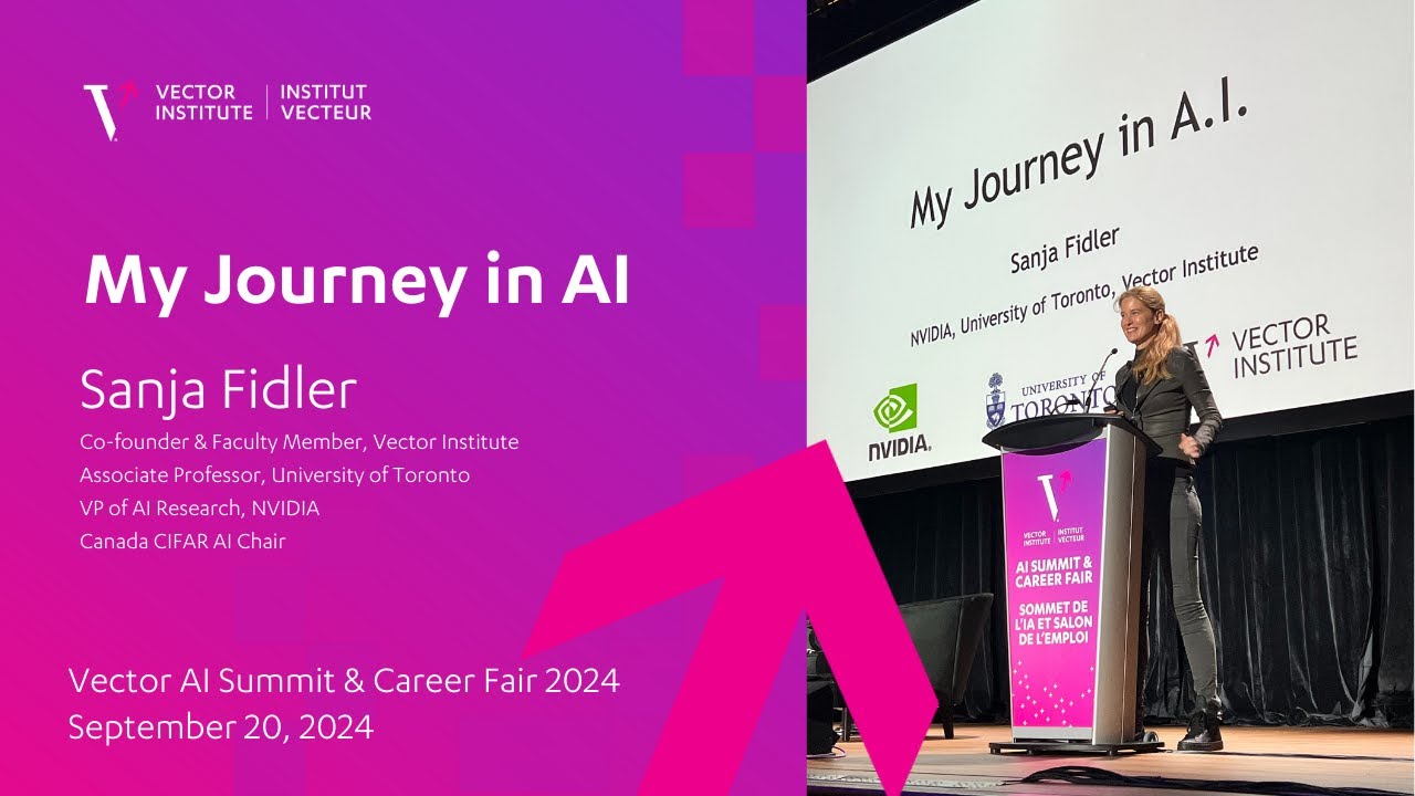 Sanja Fidler - My Journey in AI | Vector Institute's AI Summit & Career ...